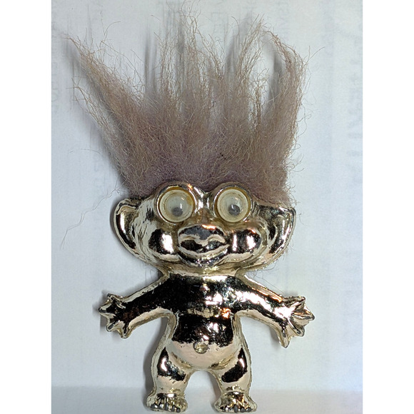 Unbranded | Jewelry | Vintage 96s Good Luck Troll Pin Googly Eyes ...